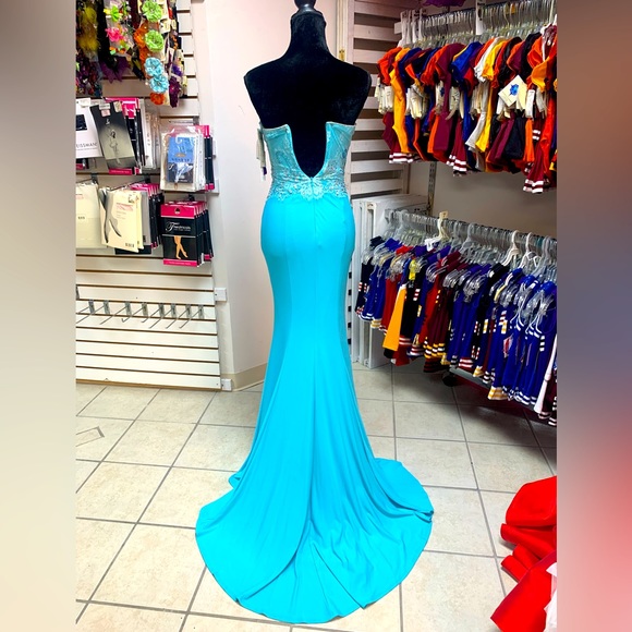 Sparkle | Dresses | Size Turquoise Blue Beaded Prom Homecoming Pageant ...